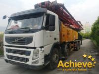China SANY SY56 RZ6 Concrete Pumping Truck - 56m Reach, 160 m³/h Output, 85 Bar Pressure on VOLVO Chassis for sale