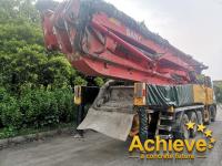 China SANY SY56 RZ6 Concrete Pumping Truck - 56m Reach, 160 m³/h Output, 85 Bar Pressure on VOLVO Chassis for sale