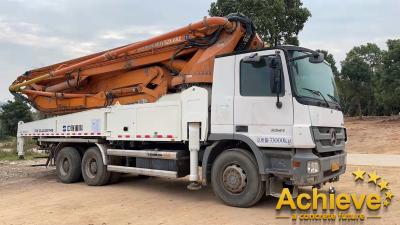 China Used ZOOMLION 49X-6RZ Concrete Pump Truck with 49m Boom and BENZ Chassis - 170 m³/h Capacity for sale