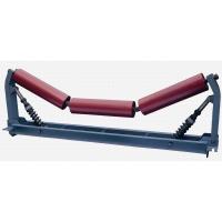 China Q235 ST14 Concrete Batching Plant Belt Conveyor Roller 89mm Diameter Carrying Idler for sale
