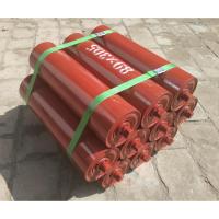 China Q235 ST14 Concrete Batching Plant Belt Conveyor Roller 89mm Diameter Carrying Idler for sale