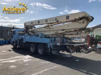 China Used Kyokuto PY120-33 Concrete Pump Truck with 33M Boom for High-Rise Construction for sale
