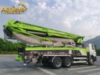 China Reconditioned Zoomlion 47X-5RZ Concrete Pump Truck 600L Hopper 170m3/h Output for sale