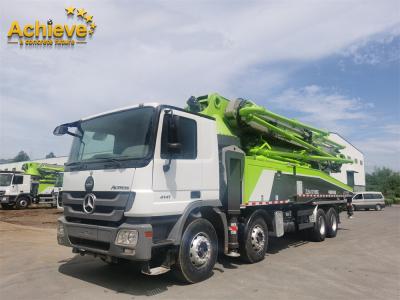 China Renewed ZOOMLION 52X-6RZ Concrete Pump Truck 52m Boom on Mercedes Chassis for sale