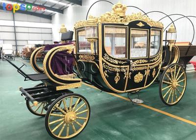 China Royal Traditional Cinderella Horse Carriage European Style Steel Artwork for sale