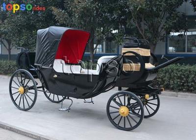 China Small Lightweight Cinderella Horse Carriage 4 Passengers Led Decorative Light for sale