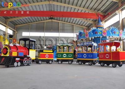China Amusement Park Roundhouse Trackless Trains Rideable Train For Toddlers for sale