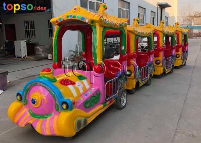 China 16 Seats Mini Electric Train Shopping Mall Trackless Toy Train Battery Driven for sale