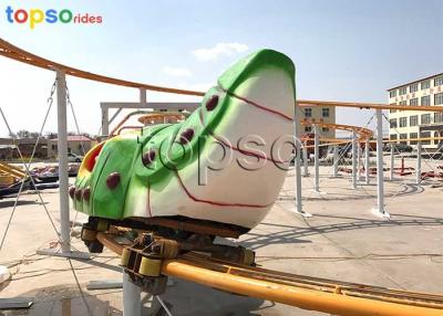 China Caterpillar Theme Park Little Kid Roller Coaster Steel And Fiberglass Materials for sale