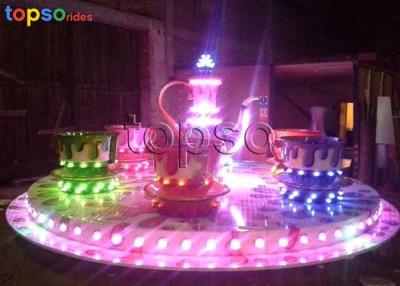 China Indoor Rotary Coffee Cup Ride Steel  Teacup Amusement Ride 24p 4 R/Min for sale