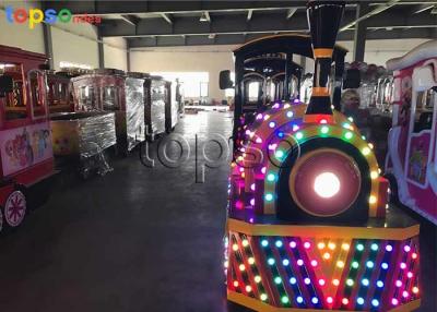 China Electric Trackless Train Ride 5-10 Km/H  Easy Control Antique Modeling Design for sale
