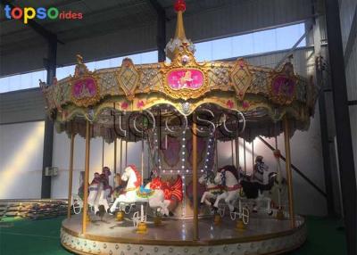 China Classic Amusement Park Carousel Horse Ride  6×6×6 M Equipment Covering for sale
