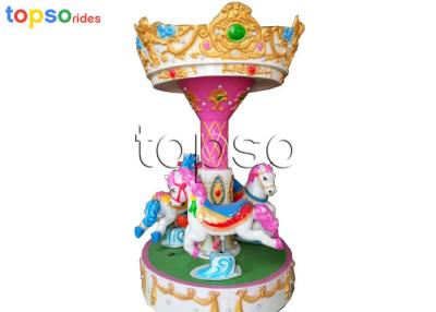 China 380V Amusement Merry Go Round Ride Zoo Carousel Ride FRP And Steel Material for sale