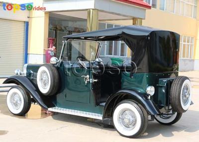 China Commercial  5 Seat Electric Vintage Cars Green Color One Year Warranty for sale
