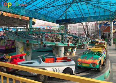China Electric Children'S Roller Coaster Slide And Car With Colorful Lights Sound for sale
