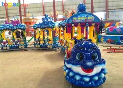 China Indoor Little Kid Roller Coaster 18 Seat Ocean Kids Track Train Rides for sale