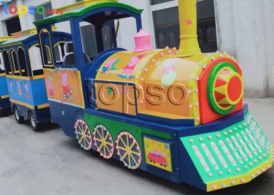 China Walking Street Trackless Train Ride 16 Seat Peppa Pig Trackless Kiddie Train for sale