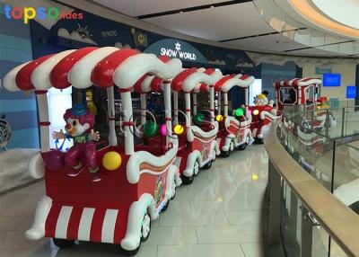 China 20 Seat Luxury Indoor Electric Train For Shopping Malls Mechanical Steering for sale