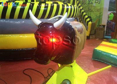 China Indoor Family Amusement Rides  Inflatable Bull Riding Adjustable Speed for sale