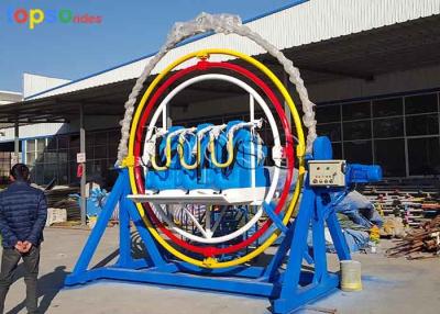 China 4 Seat Human Gyroscope Rides Outdoor Playground 3D Space Rings Ride 3 M Diameter for sale