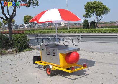 China Fiberglass Steel Mobile Food Trailer Long Life Span For Selling Hot Dog for sale