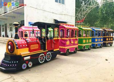 China 24 Seat Trackless Train Ride Shopping Mall Kids Colorful Train Attraction for sale