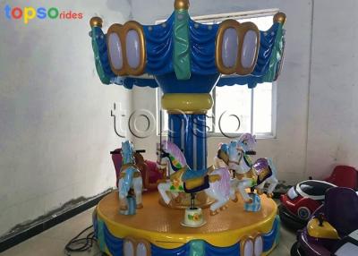China Coin Operated Carousel Merry Go Round Ride Indoor Amusement Rides RGB Light for sale