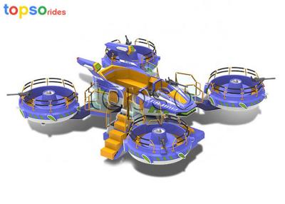 China 33 Seat Outdoor Amusement Park Rides Galactic Warship Rides 2.0 M/S Speed for sale