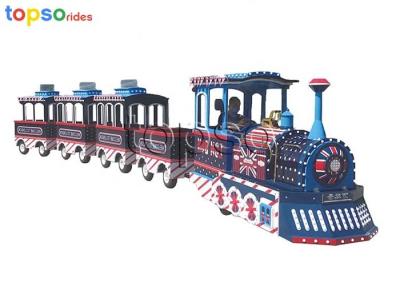 China British Style 24 Seat Rackless Kiddie Train Shopping Center Electric Sightseeing Train for sale
