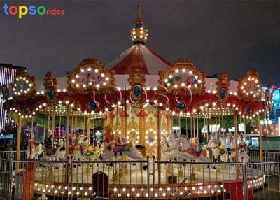 China Amusement Park 36 Seat Galloping Horses Carousel Attraction Outdoor Playground for sale