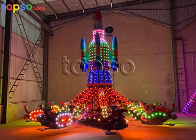 China 16 Seat Self Control Plane Rotating Ride RGB Light 7.5 m Height for sale
