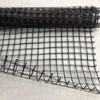 China Black Mesh Fiberglass Geogrid for Pavement Ground Stabilisation for sale