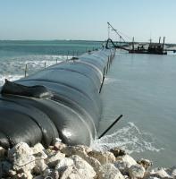 China Flood Control Geotextile Bags For Dredging Mechanism Embankment Construction for sale