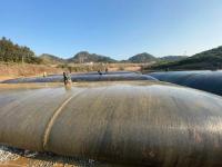 China 1.8m Cylinder Height Geotextile Dewatering Tubes Customized Design for sale