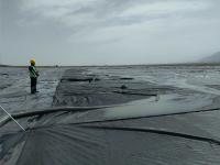 China 1.8m Height Geotextile Dewatering Tubes Providing 12.6m Circumference and 200 200kn Tensile Strength Engineered for Water Removal for sale