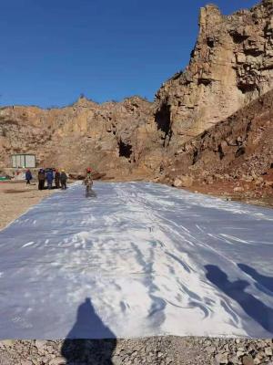 China 5.2m Width Woven Geotextile Fabric Offering Tensile Strength 50KNm to 1200KNm and CBR Puncture Strength 12KN or More Applied in Slope Reinforcement for sale