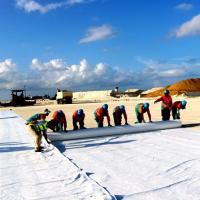 China Long Lasting Continuous Filament Non Woven Geotextile For Airport Runway Infrastructure Support for sale