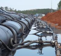 China Pressure Resistant 50kN PP Geotextile Dewatering Tubes For Palm Oil Sludge Filtration for sale