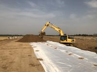 China Industrial Grade High-Modulus Filament Woven Geotextile Fabric For Embankment Stabilization for sale