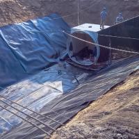 China Fish-Safe HDPE Geomembrane Liner For Pond Agricultural Irrigation Reservoirs for sale