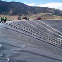 China Waterproof HDPE Geomembrane Pond Liner for Commercial Fish and Shrimp Aquaculture for sale