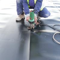 China Puncture Resistant HDPE Geomembrane Liner for Durable Leak Proof Barrier in Agricultural and Industrial Applications for sale