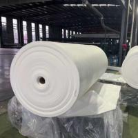 China Thick Staple Fiber Non Woven Geotextile Cushion For Landfill Liner Protection for sale