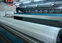 China 120kn PET Geogrid Warp Knitting Slope Reinforcement Polyester Coating PVC for sale