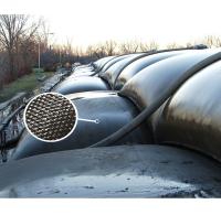 China Black SAND Geotextile Dewatering Tubes Essential for Sand filled Cofferdam Reclamation and Land Reclamation Applications for sale