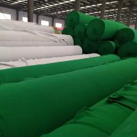 China Courtyard White Non Woven Geo Fabric Short Fiber Anti Acid for sale
