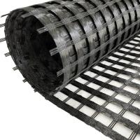 China CE Self Adhesive Fiberglass Geogrid Favorable Earthwork Base Material for sale