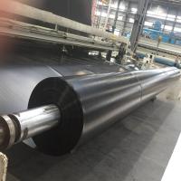 China Fish Farming LDPE Geomembrane Liner Black Woven Plasitc Heavy Duty Liner for sale