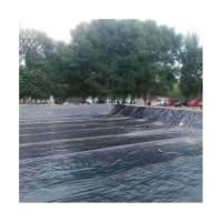 China Fish Farming LDPE Geomembrane Liner Black Woven Plasitc Heavy Duty Liner for sale