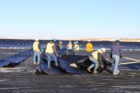China Underground Waterproof HDPE Landfill Liner Geomembrane 4mm for sale